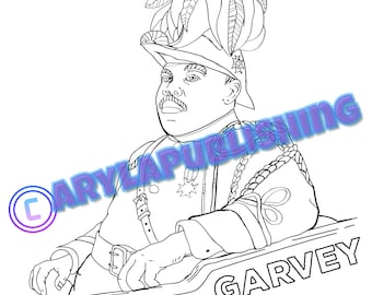 Marcus Garvey Coloring Page - Etsy