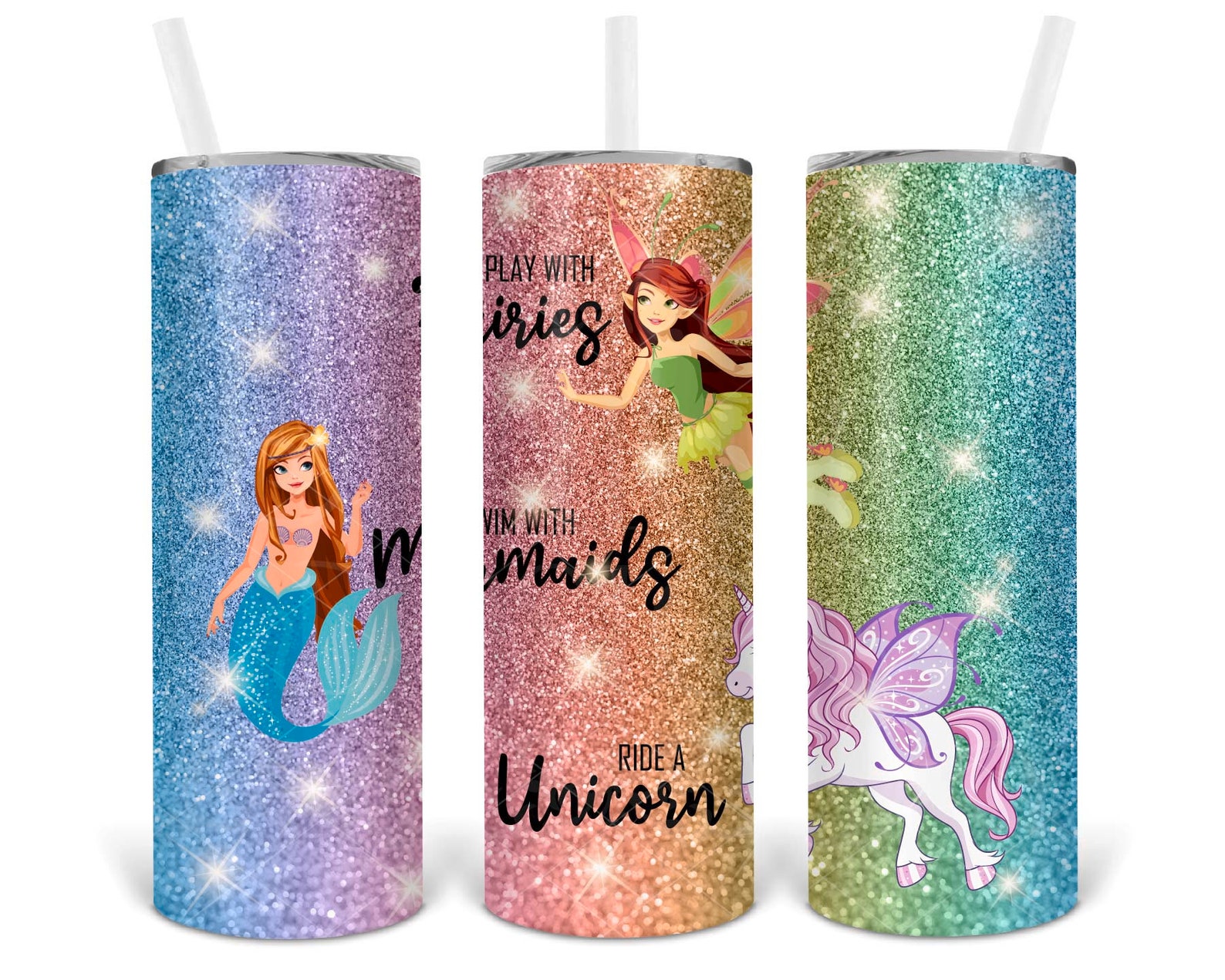 Fairies Mermaids and Unicorns Tumbler Wrap 20oz STR - Etsy Fairies Mermaids and Unicorns Tumbler Wrap 20oz STR - Etsy
