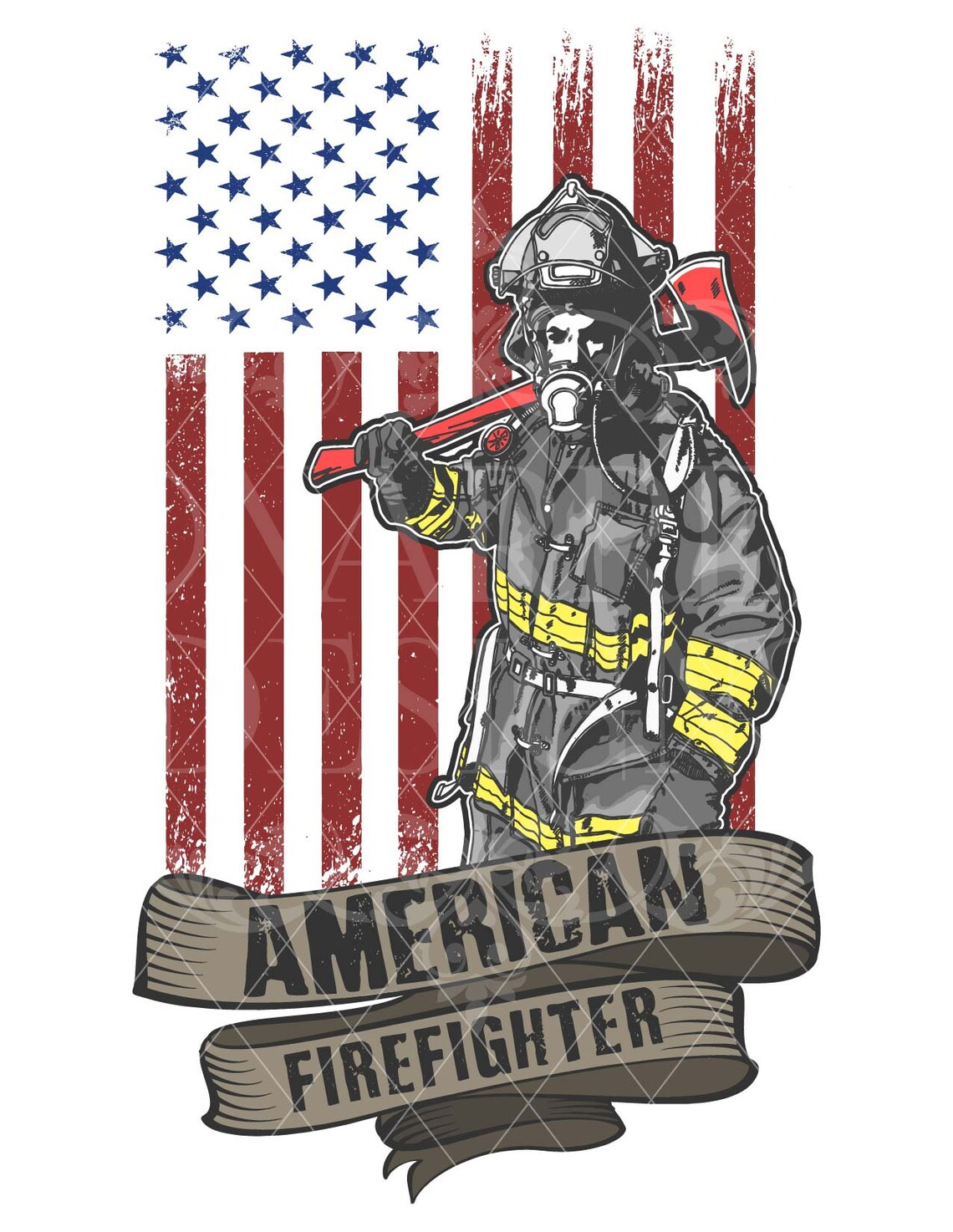 Firefighter Graphic 300 DPI JPG and PNG Perfect for - Etsy