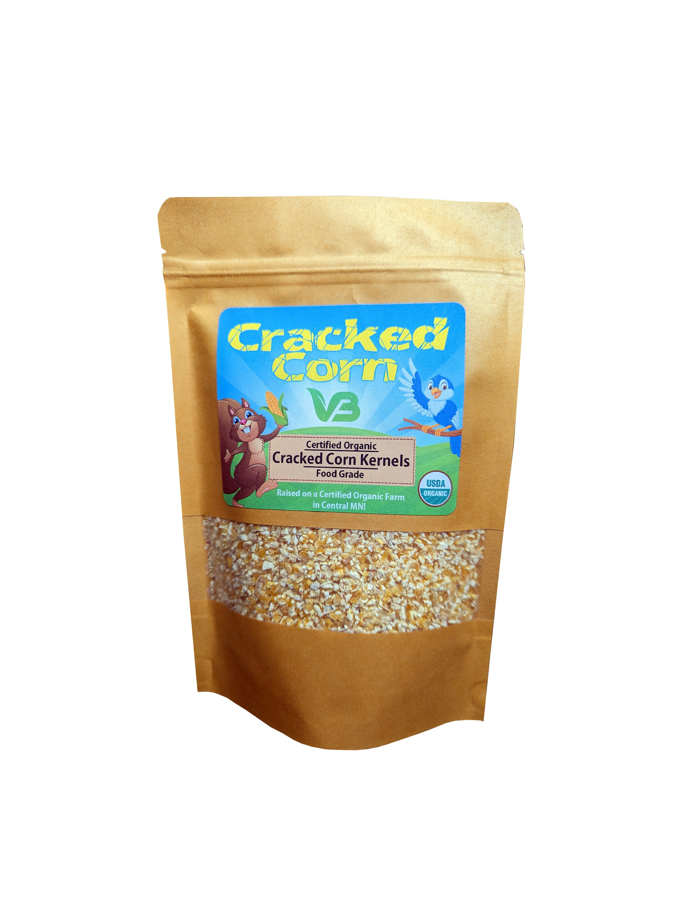Cracked Corn | Certified Organic | for Birds, Chickens, Squirrels, Etc ...