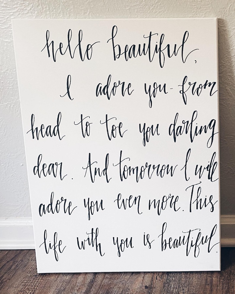 Custom Canvas Quote Sign Personalized Canvas Quote Sign Custom Canvas ...