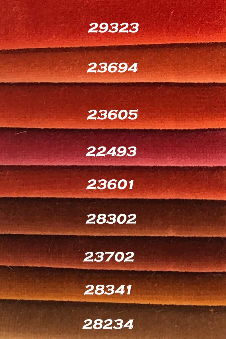 Imported Cotton Velvet Upholstery Fabric Salmon & Umber Tones. - Etsy