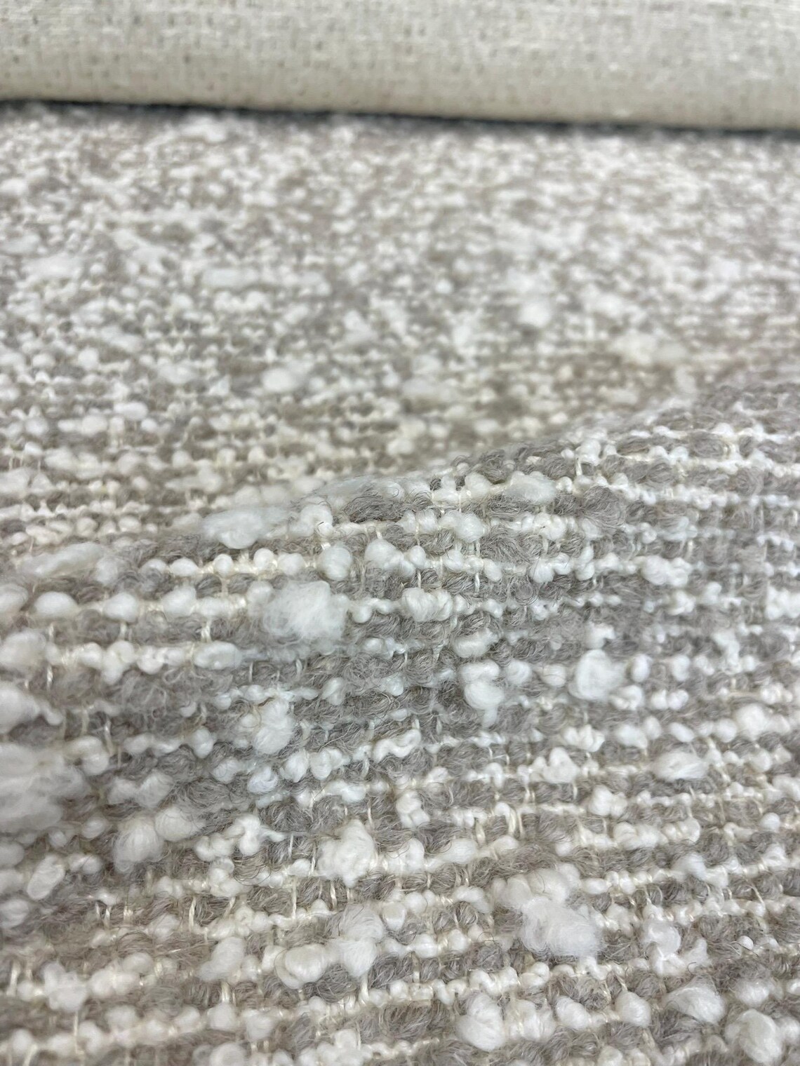 1.5 Yards Romo/kirkby Designs Foam FR Stone Bouclé Weave Upholstery ...