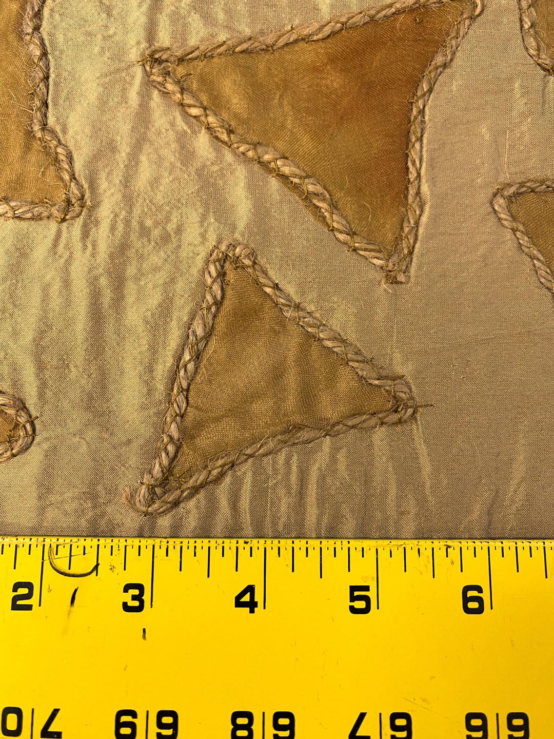 12.5 Yards Century Furniture Appliqué Gold Silk With Hemp Cording ...