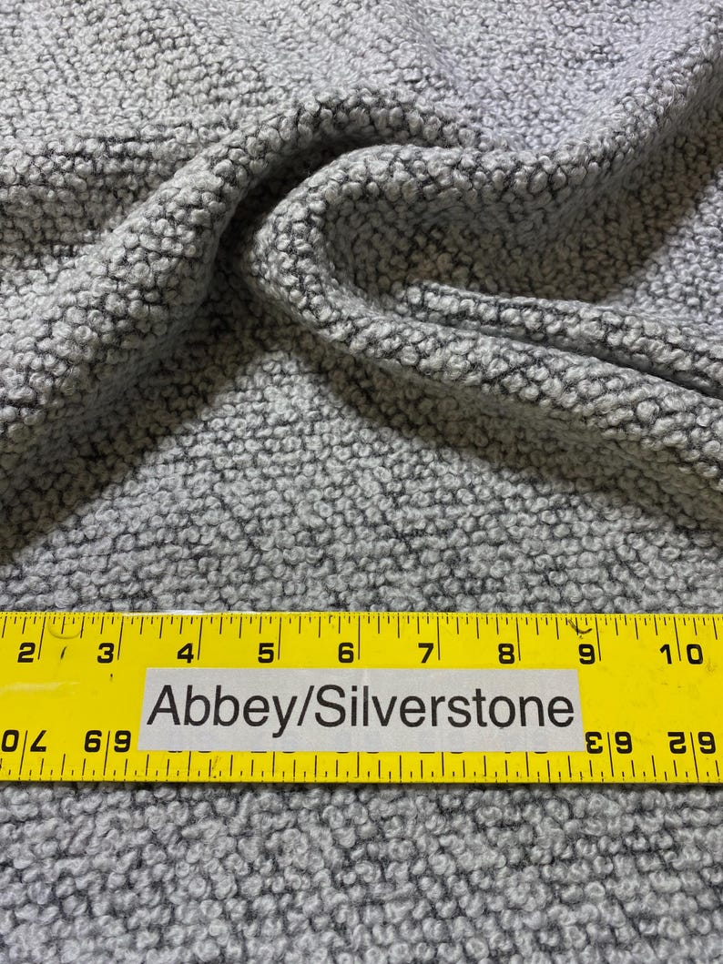 7 Yds Luna Cozy Lamb Downy Gray Boucle Upholstery Fabric SCO-5203 MSRP ...