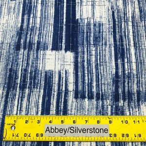 3.625 Yards Thibaut Anna French Shadows Navy Blue Modern Brushstroke ...
