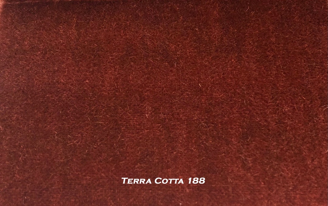 Dutch Mohair Velvet Upholstery Fabric Terra Cotta 188. by the Yard ...