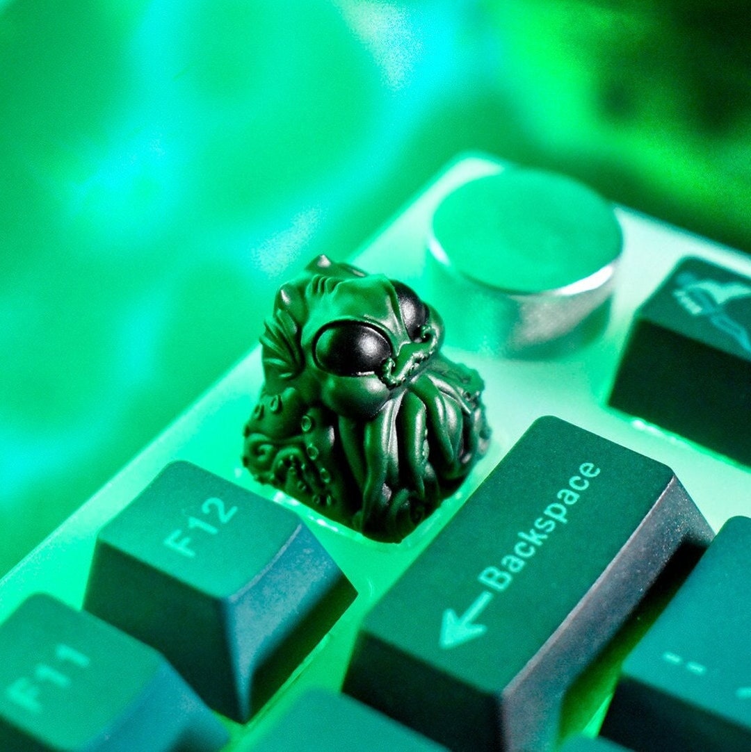 Cuthulu Keycap, Octopus Keycap, Terror Below, Custom Keycap, Ocean ...