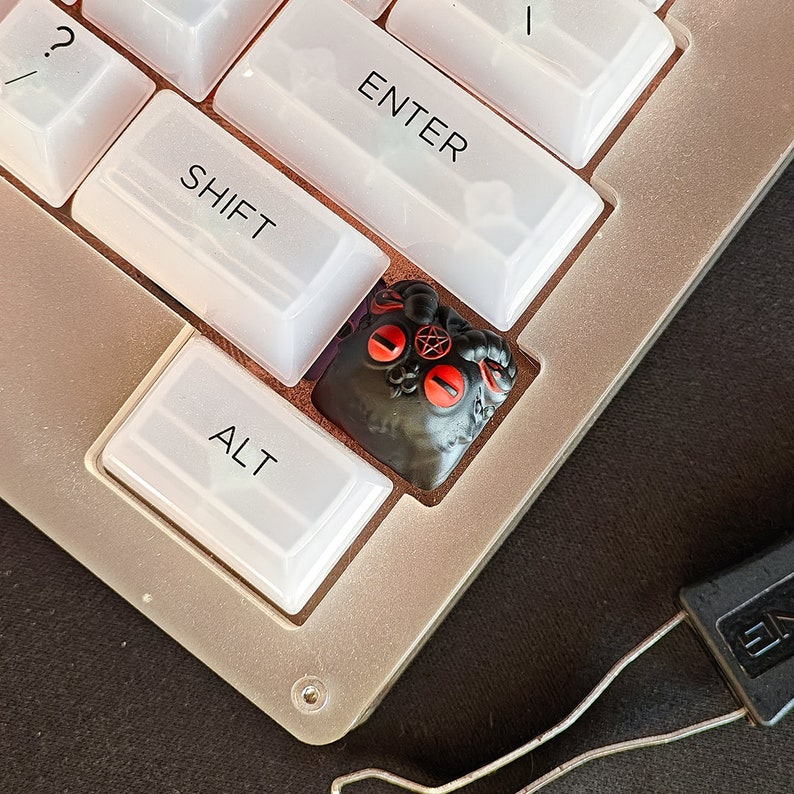 Satanic Cute Goat Resin Keycap for Mechanical Keyboards With Cherry Mx ...