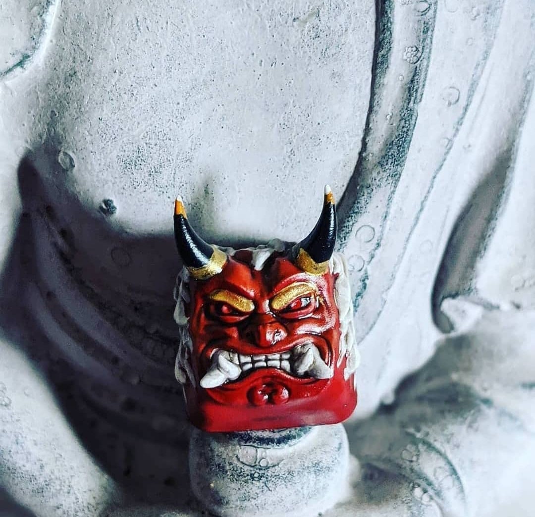 Oni Keycap Demon Keycap Japanese Demon Keycap Samurai - Etsy