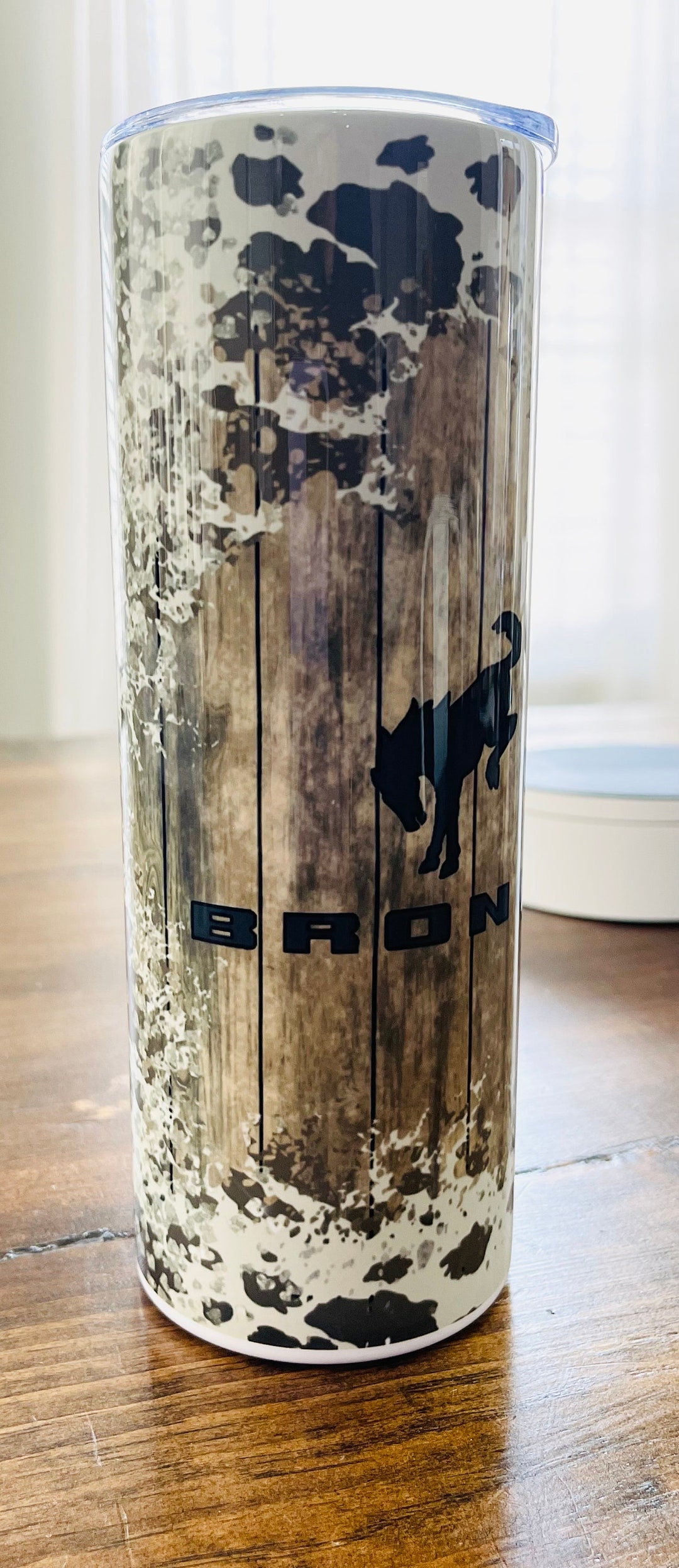 20oz Cow Print Bronco Tumbler - Etsy