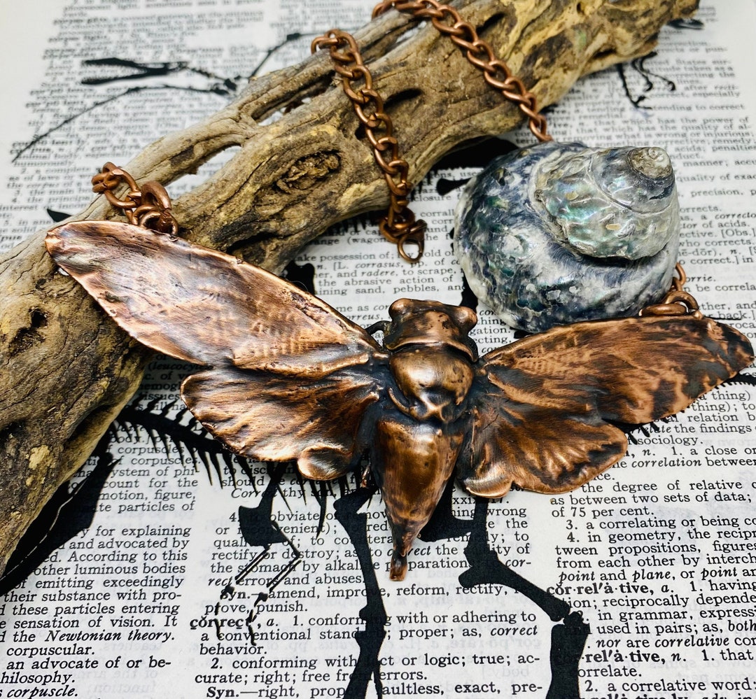 Electroformed Cicada Necklace by Minazonaminerals - Etsy