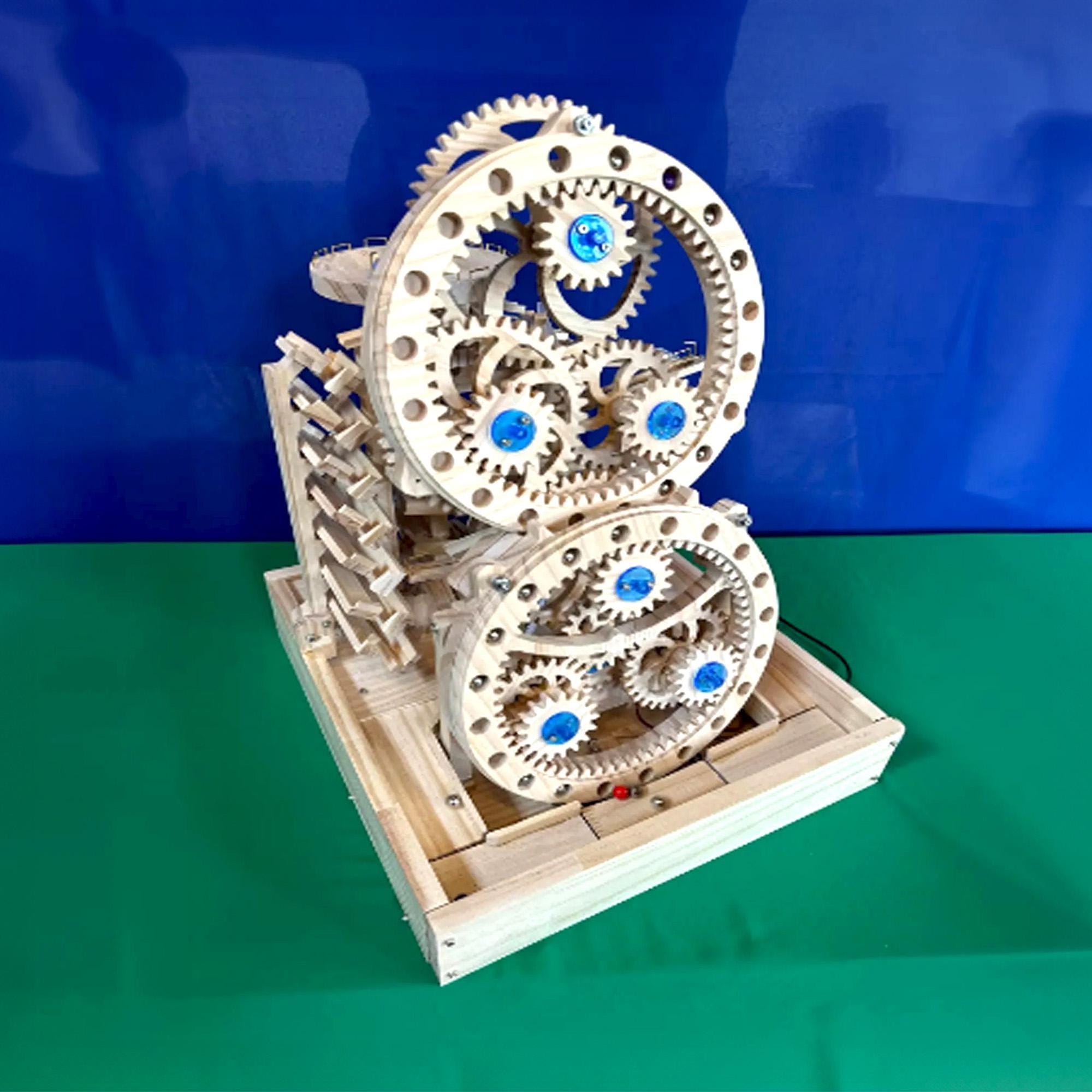 Marble Run Trace Wooden Puzzles Set Kit Marble Machine Run Kinetic ...