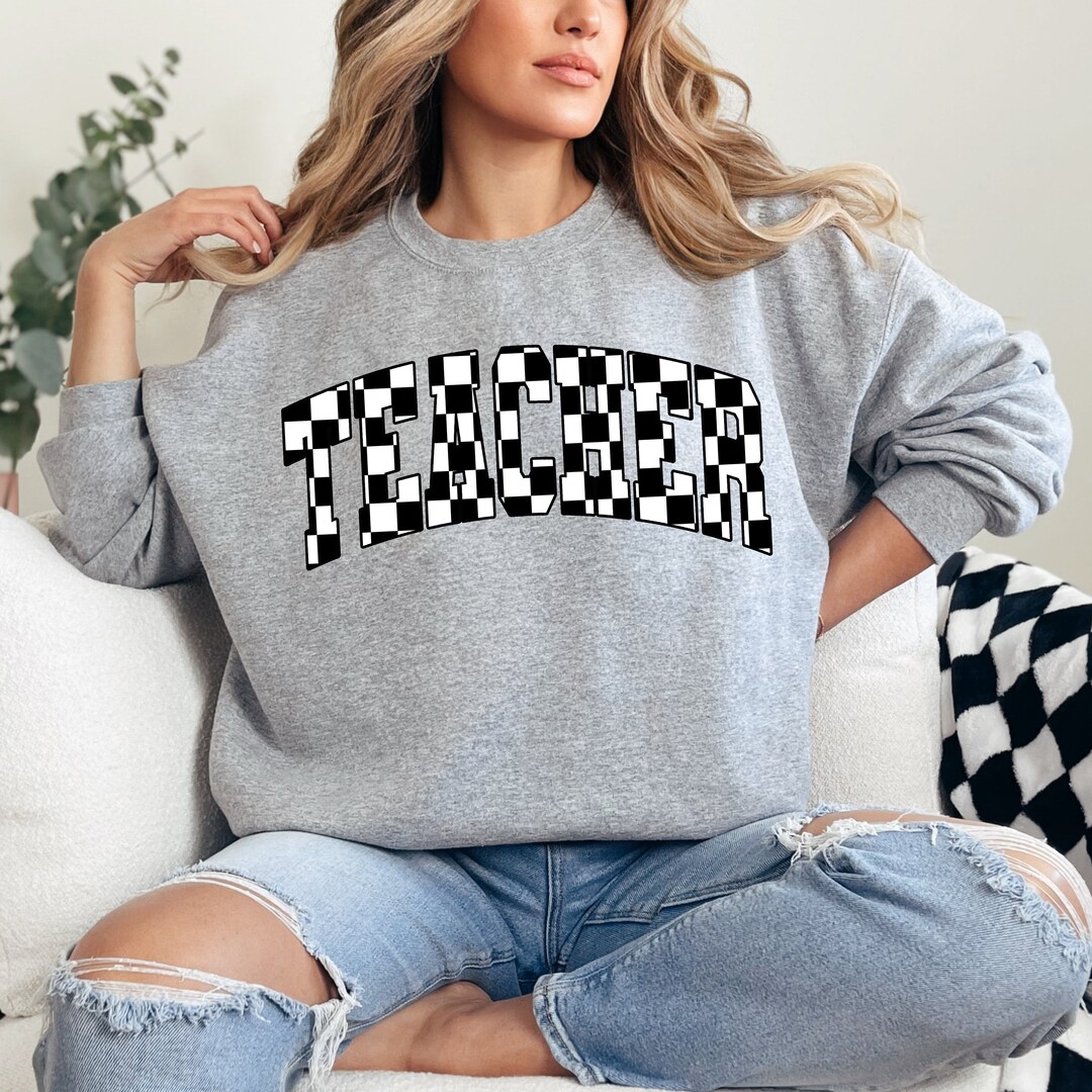 Teacher Checkered PNG Digital Download - Etsy