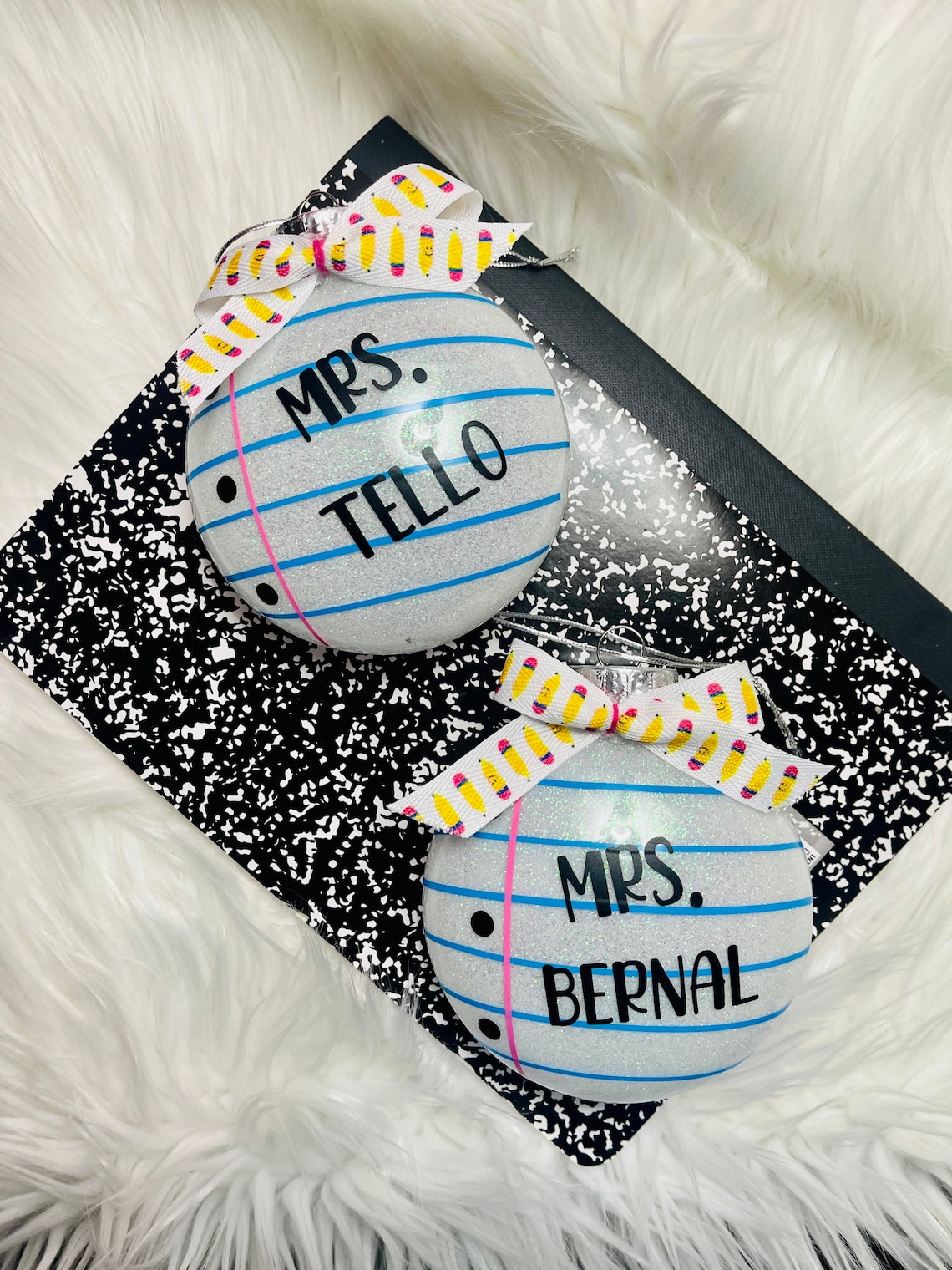 Personalized Teacher Christmas Ornament, Teacher Christmas Girt, New ...