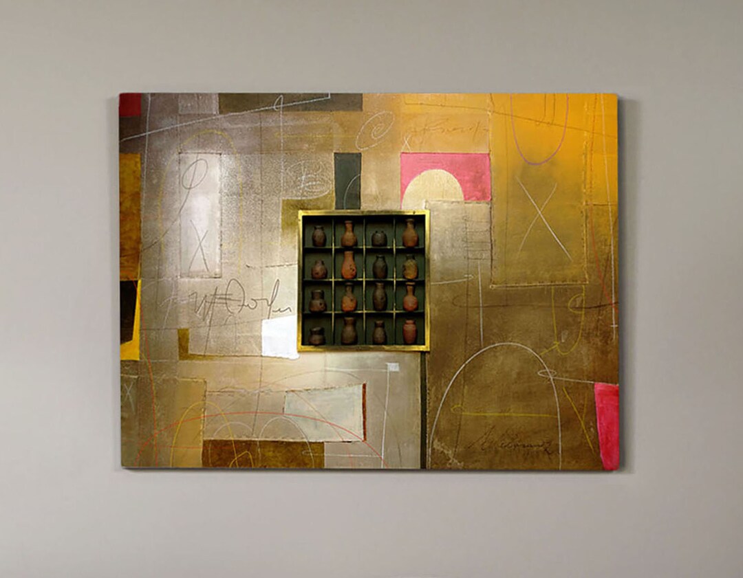 Original Abstract Canvas Painting: Modern Peruvian Art (32inx47in) - Etsy