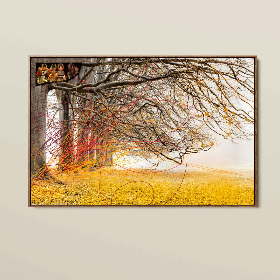 Large Abstract Landscape Painting: Modern Peruvian Art on Canvas - Etsy
