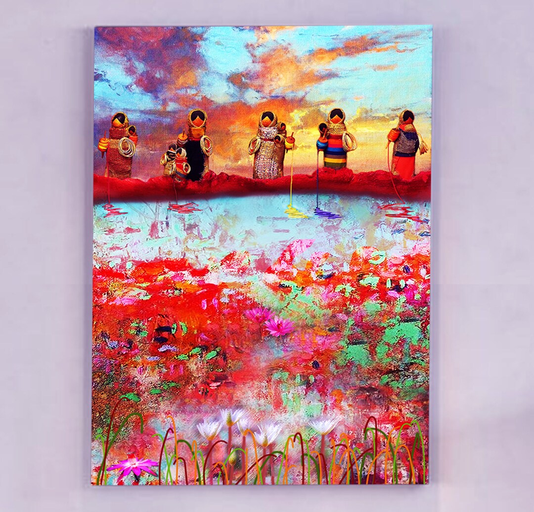 Original Painting on Canvas, Painting Ready to Be Hung, Peruvian Art ...