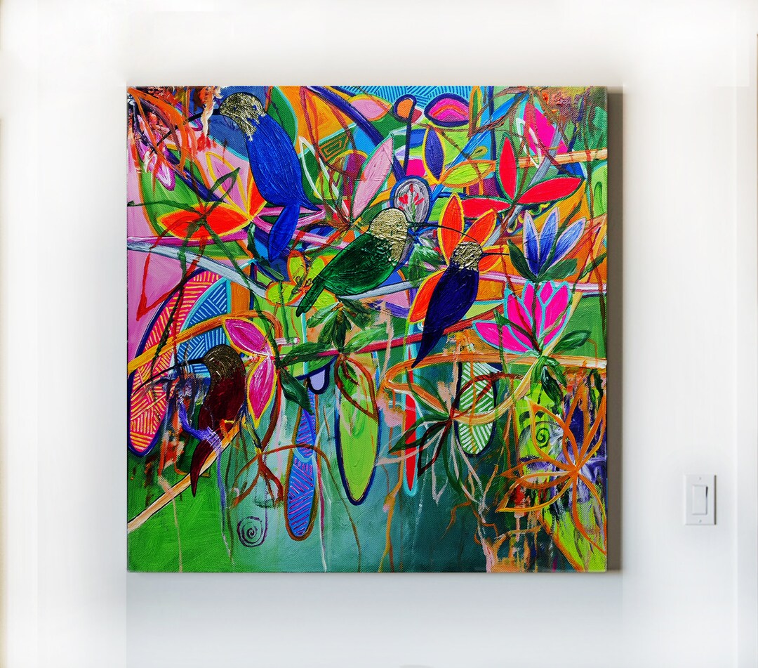 Original Abstract Painting, Contemporary Art, Large Wall Art on ...