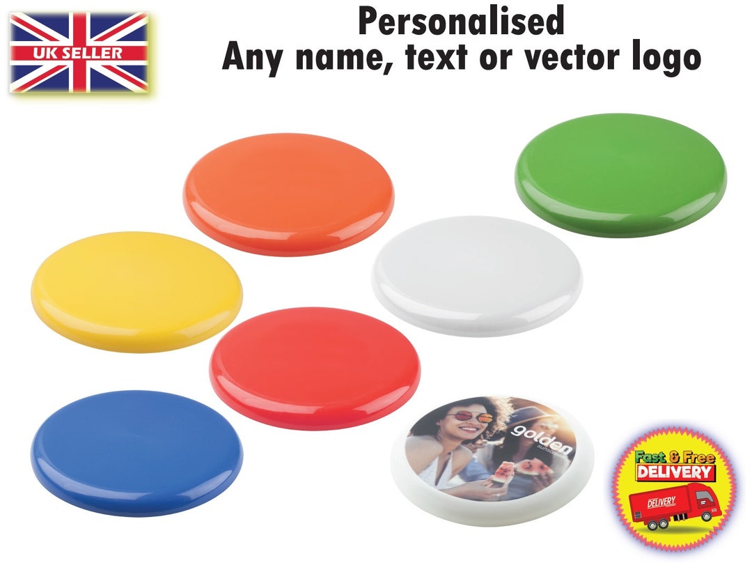 Personalised Frisbee With Any Name Photo Text Different Colours 23cm ...