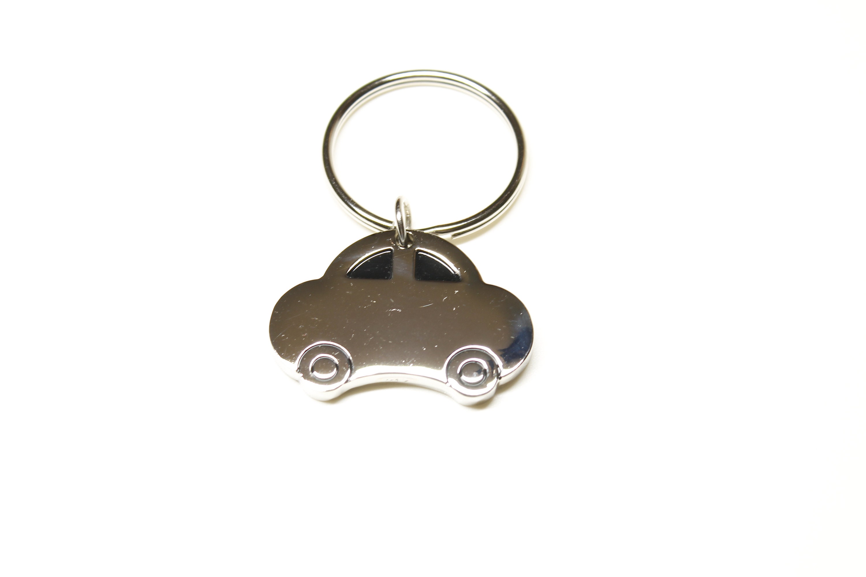 Personalised Car Shape in Chrome Finish Keyring Christmas - Etsy UK