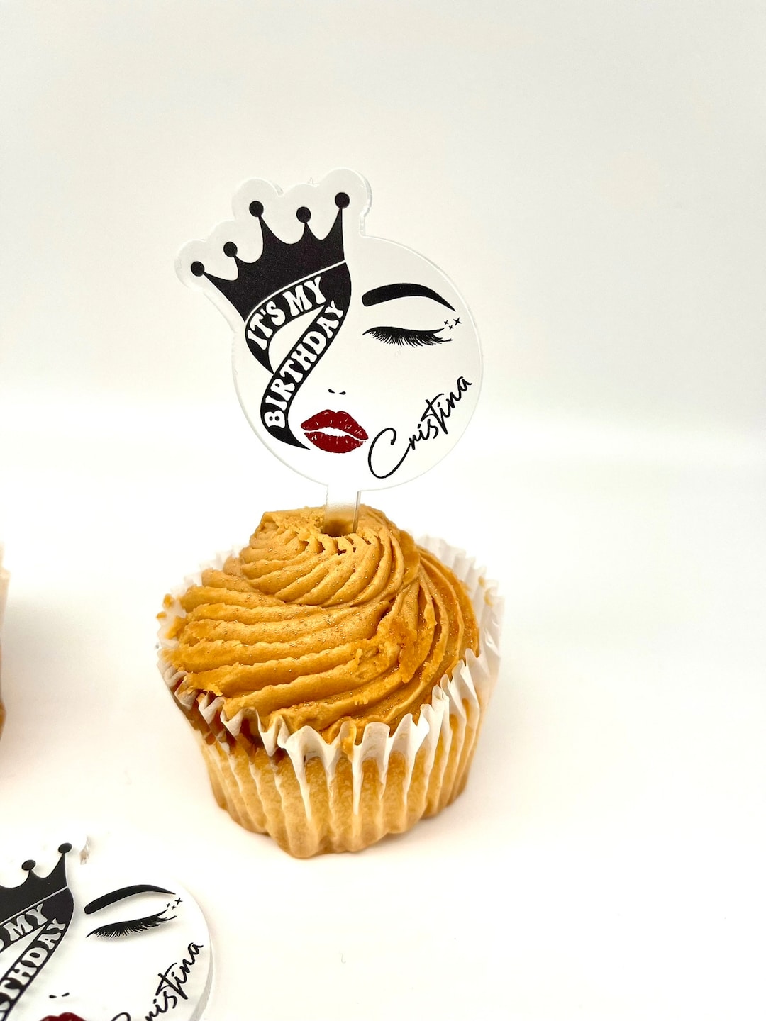 Birthday Queen Cake Topper | Cupcake Topper Personalised With Name ...
