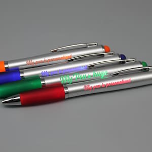 Custom Logo Led Pens - Etsy UK