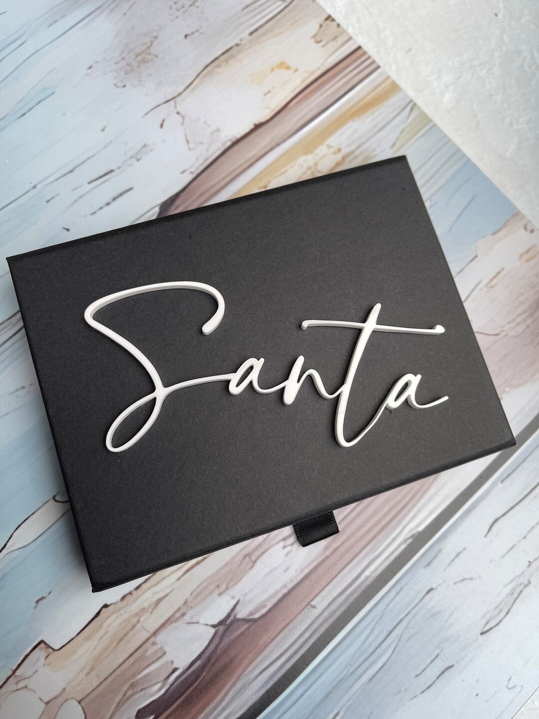 Santa Sign for Crafts | Acrylic Word "santa" | Perfect for Arts and ...