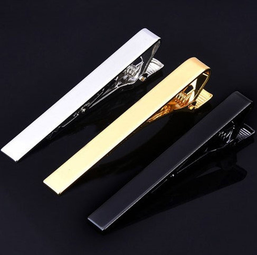 Engraved Tie Pin, Tie Bar Clip Personalised Wedding Favours, Best Man ...