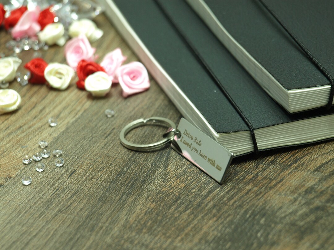 Personalised Rectangle Keyring With Any Logo Name Text Many Christmas ...