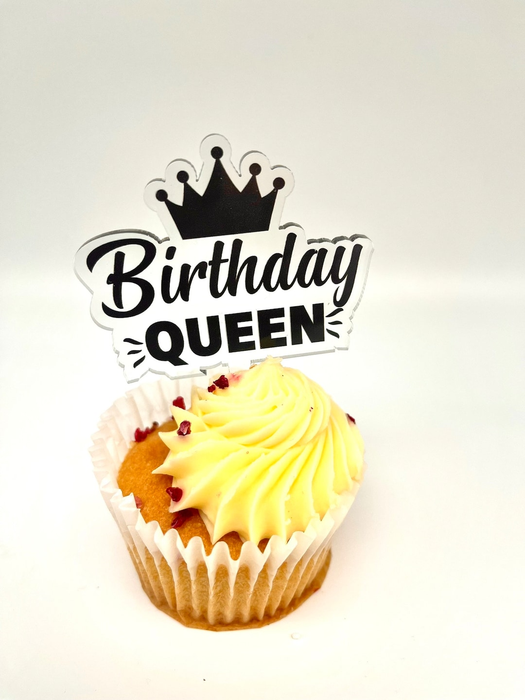 Birthday Queen Cake Topper Cupcake Topper Personalised With Name ...