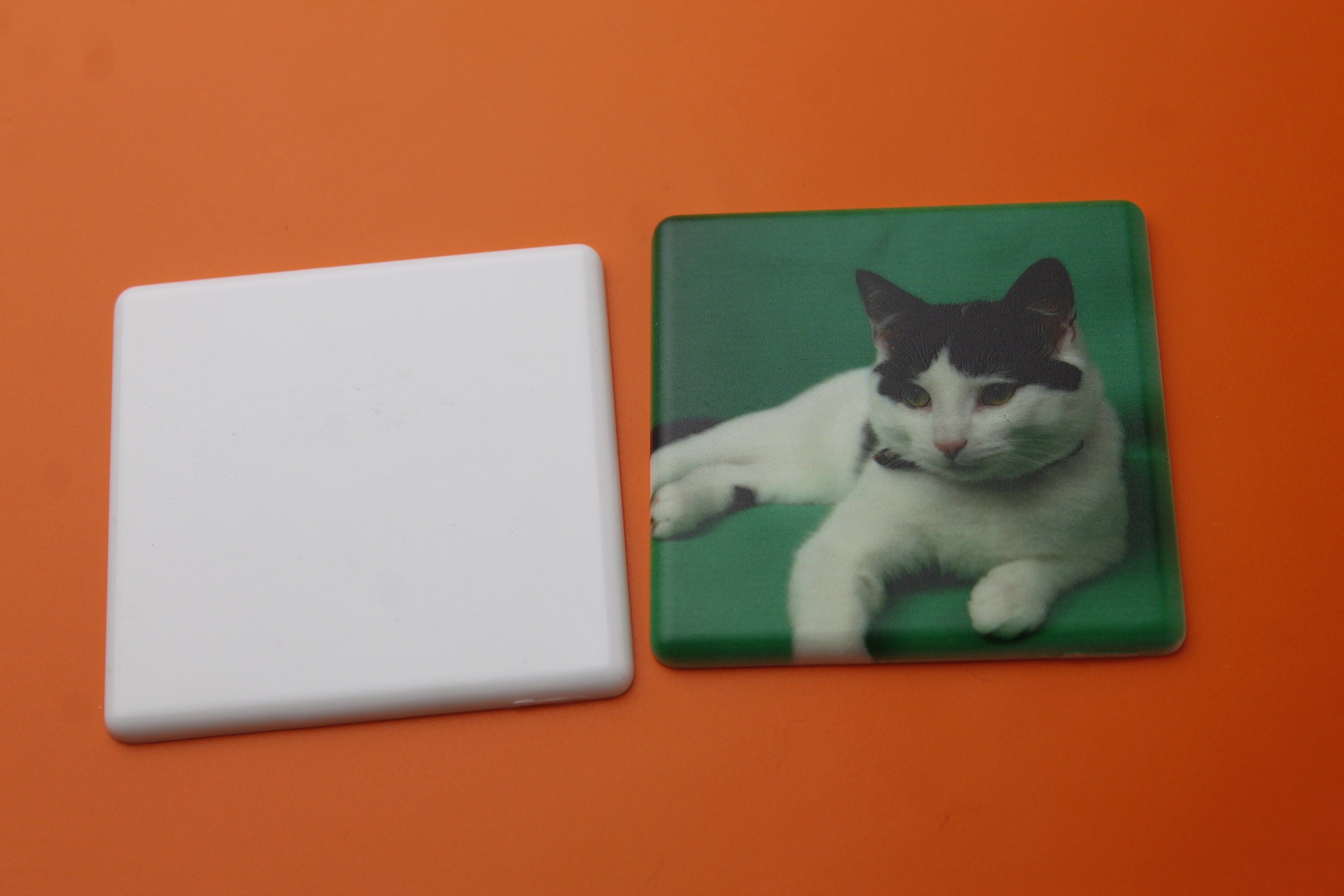 Fridge Magnet Plastic Square Personalised With Any Photo Name Logo ...