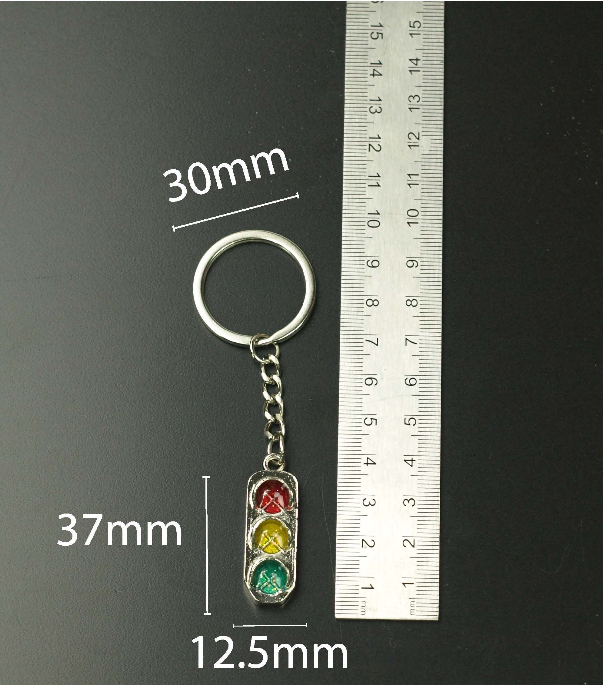 Personalised Traffic Light Keyring With Any Logo Name Text Many ...