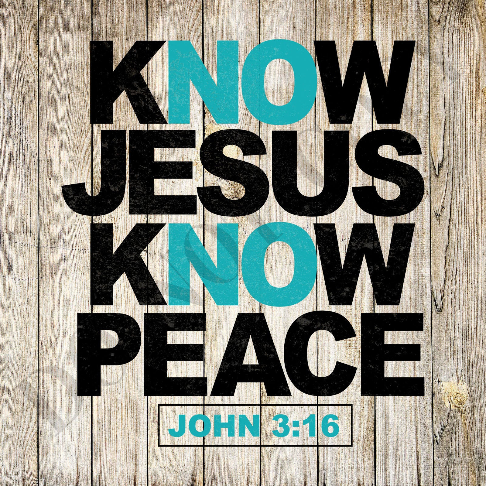 Know Jesus Know Peace Religious Sublimation Transfer PNG | Etsy