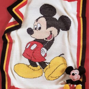 Crochet Blanket, Crochet Mickey and Minnie Blanket Pattern,graph ...
