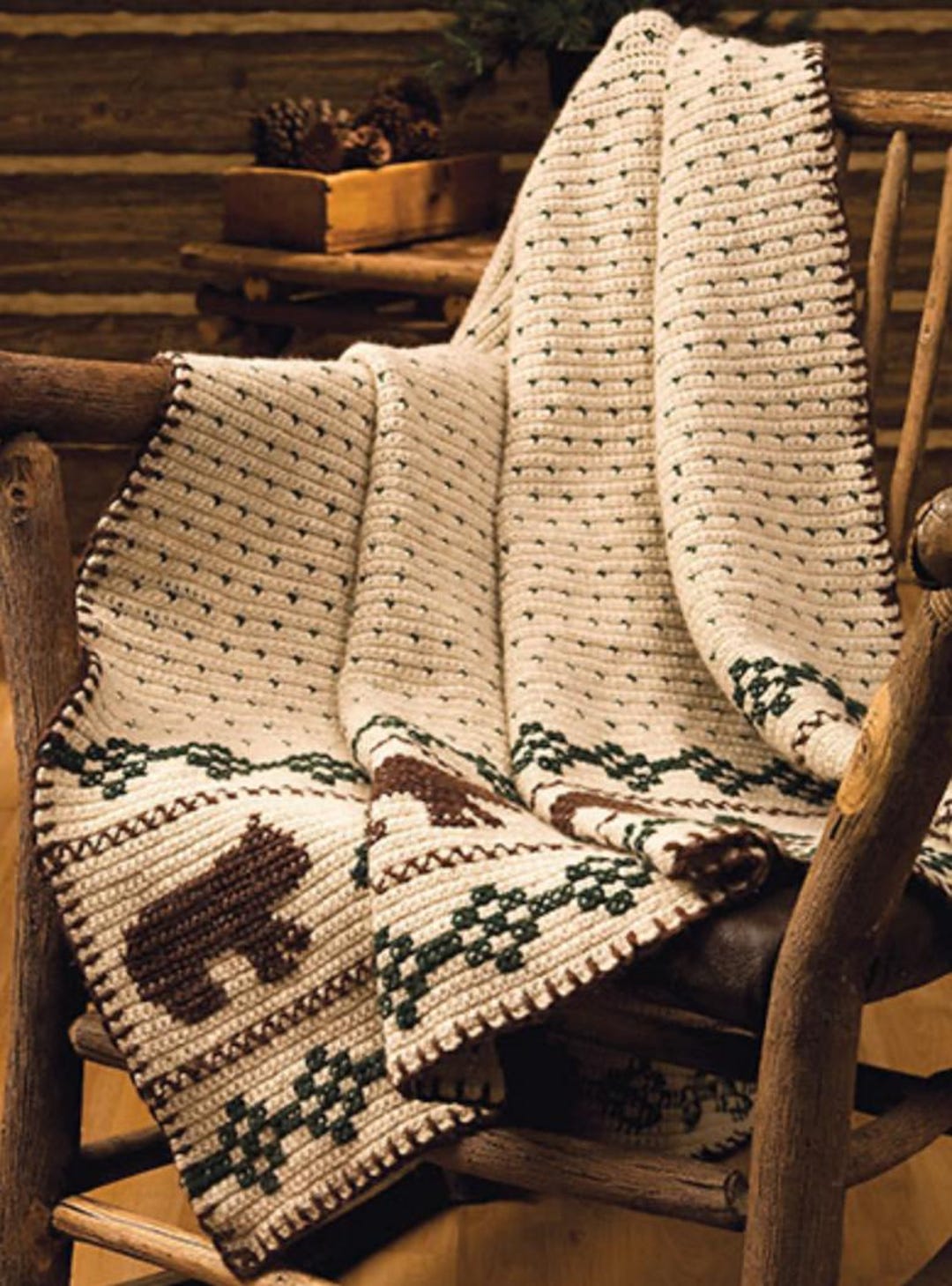 Crochet Blanket, Bear Afghan, Crochet Pattern, Graph Crochet Blanket ...