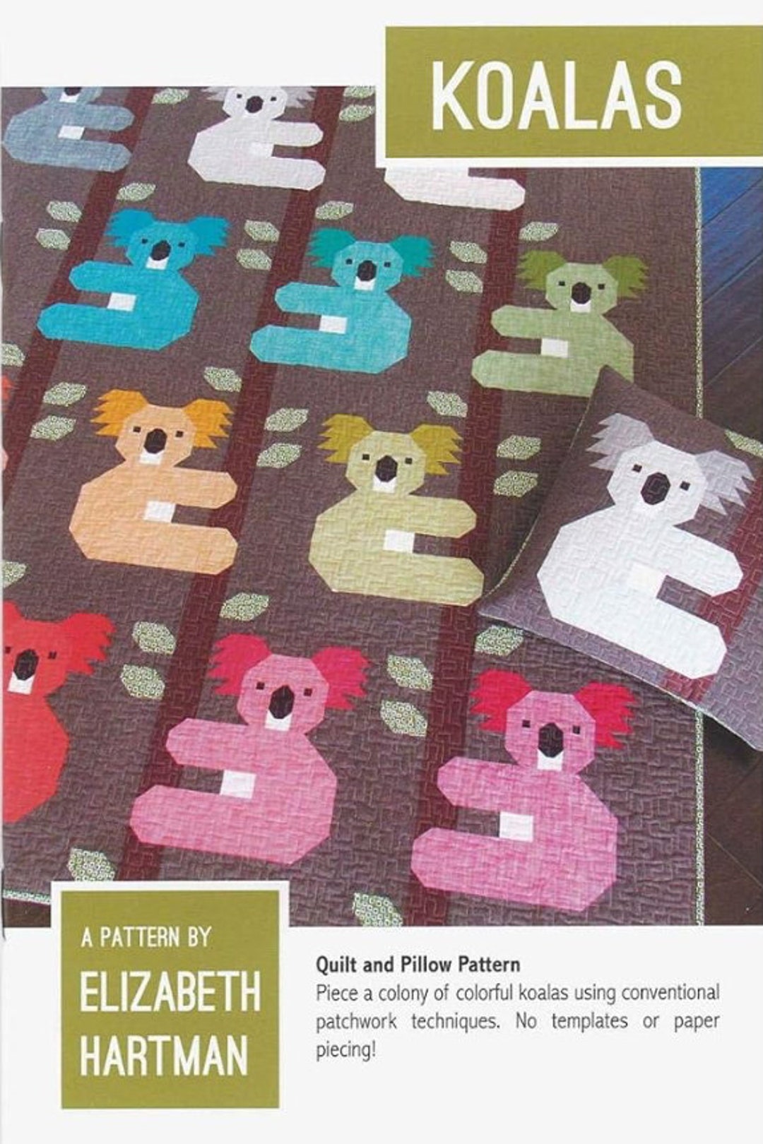 Quilt Pattern, Koalas Quilt Pattern Childs Quilt, Baby Quilt Pattern ...