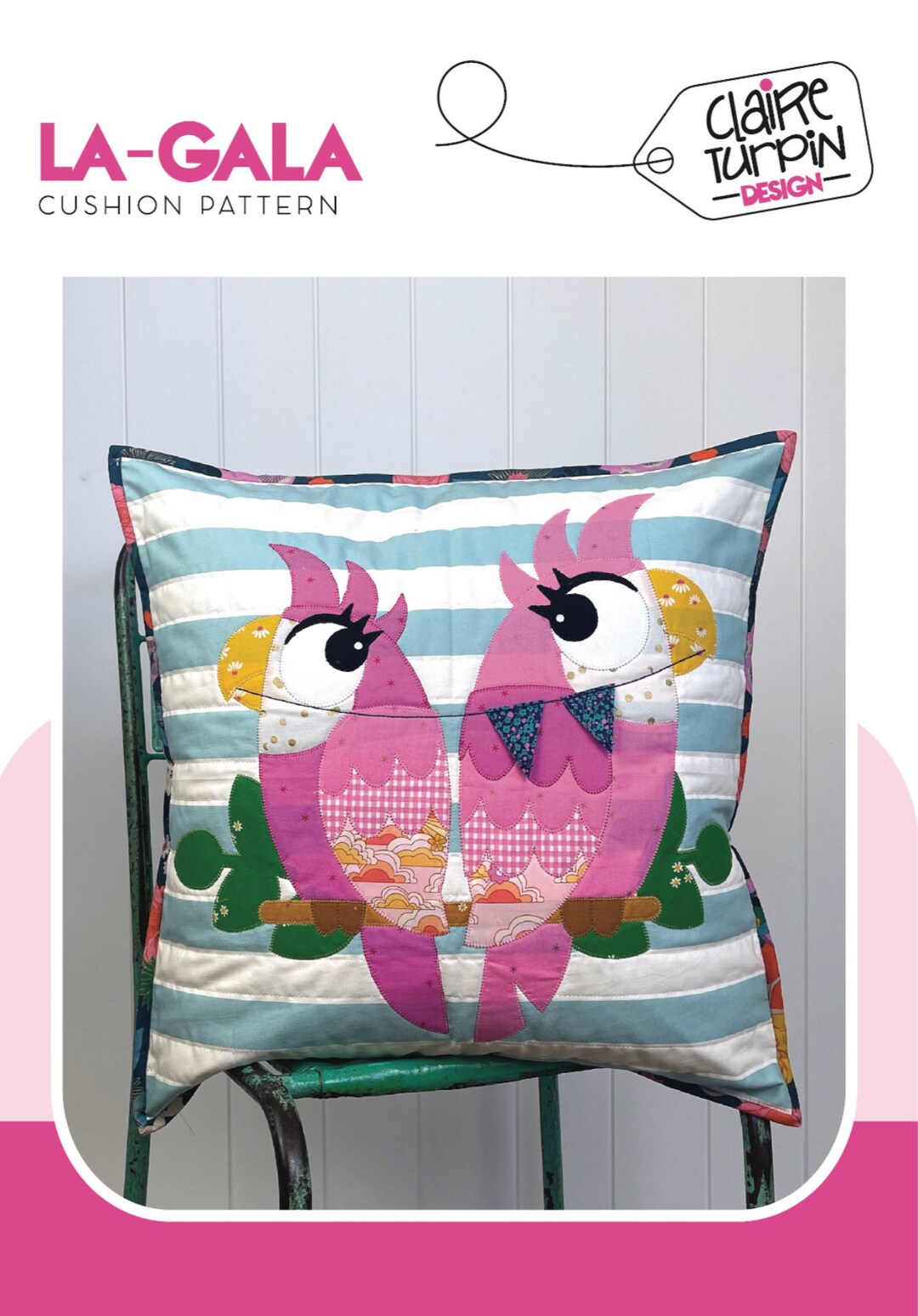 Quilt Pattern by Claire Turpin Design La-gala Bird Cushion Quilt ...