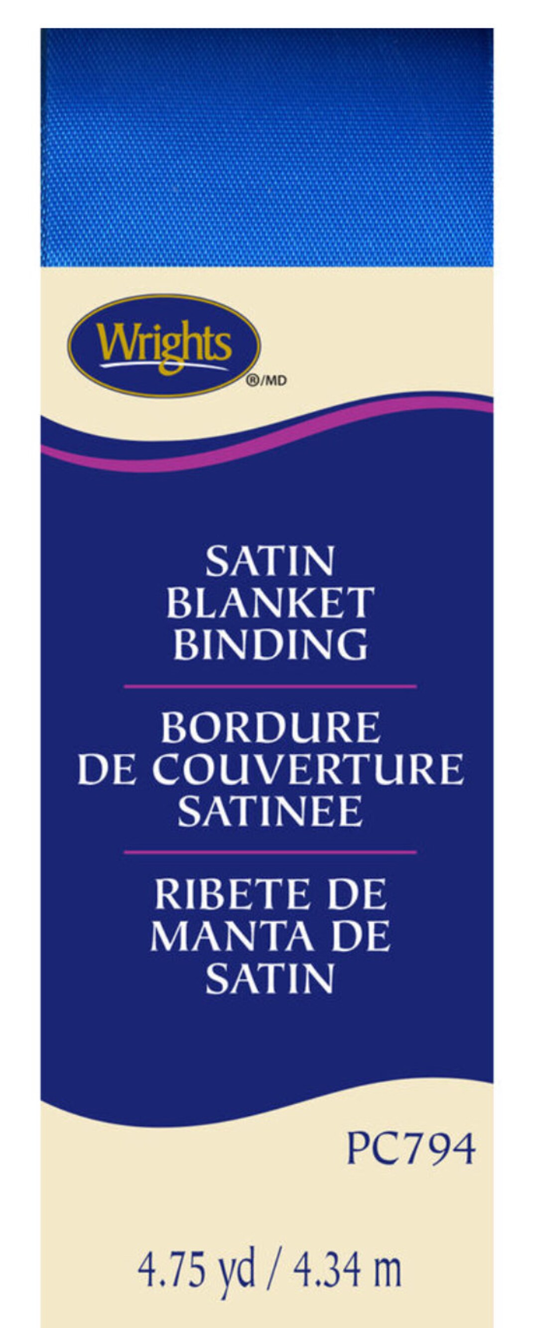 Wrights Blanket Binding, Single Fold Blanket Binding Neon Blue 794023 ...