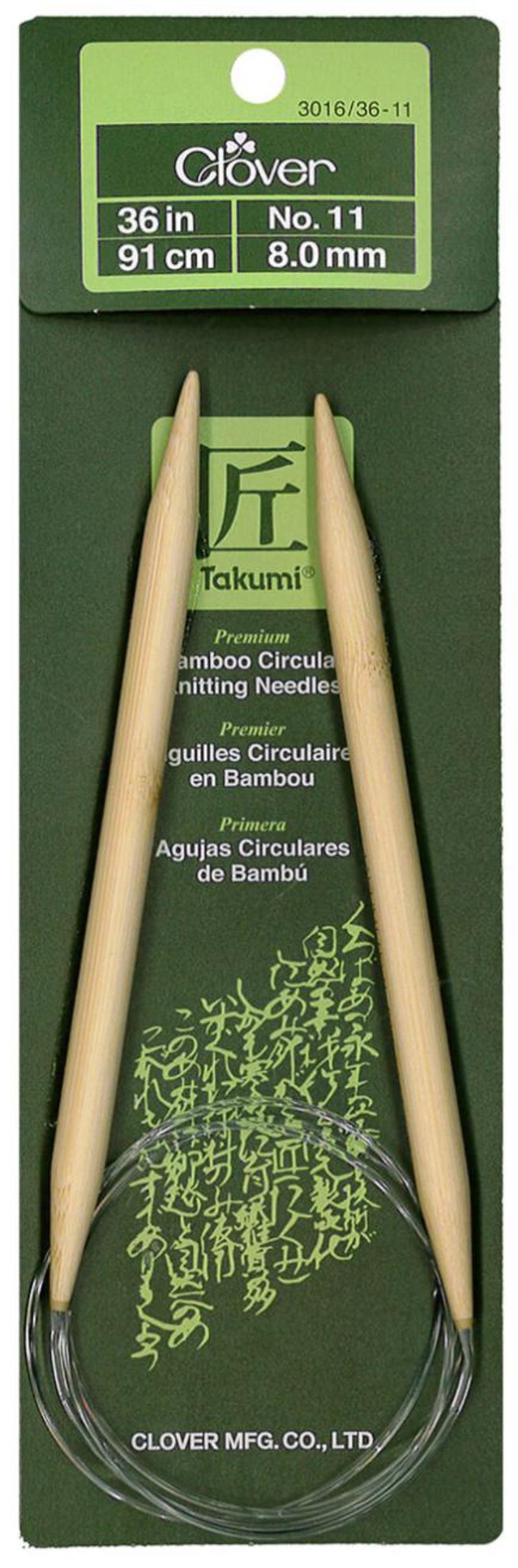 Knitting Needle, Clover Bamboo Circular Knitting Needles, Circular ...