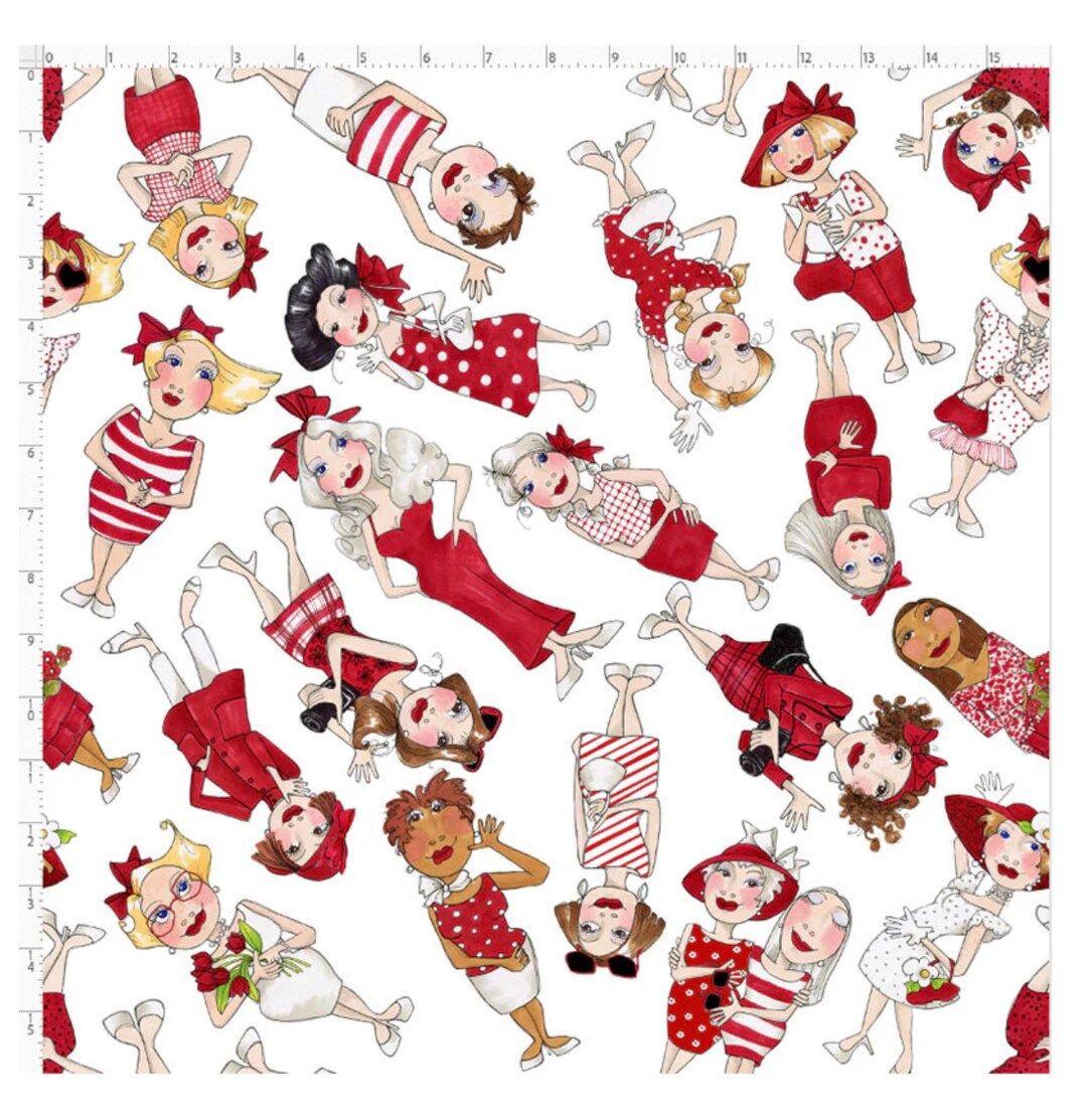Loralie Designs Tossed Travelers Fabric for Quilting, Loralie Designs ...