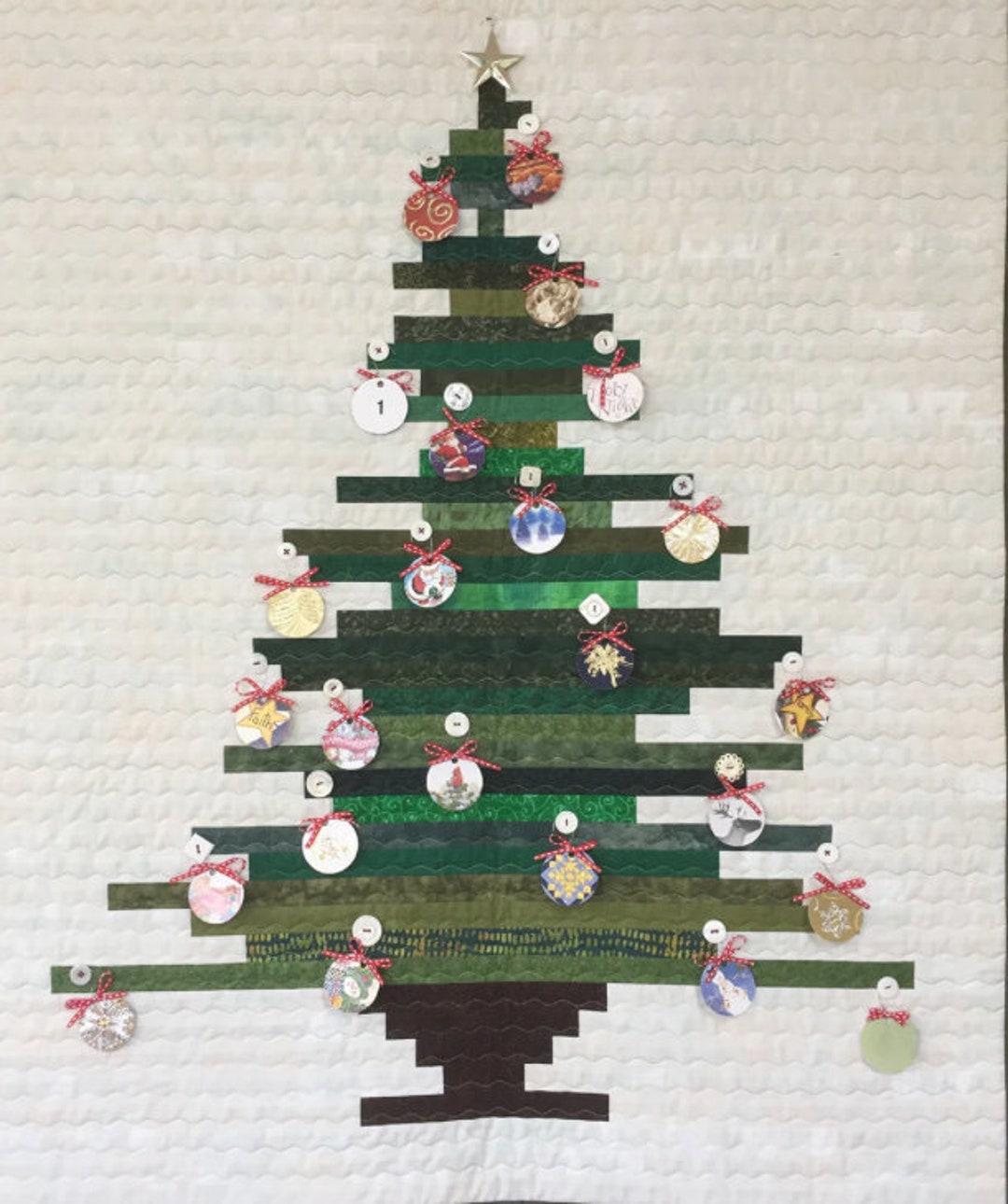 Christmas Tree Quilt Wall Hanging,appliqué Quilt Pattern,christmas ...