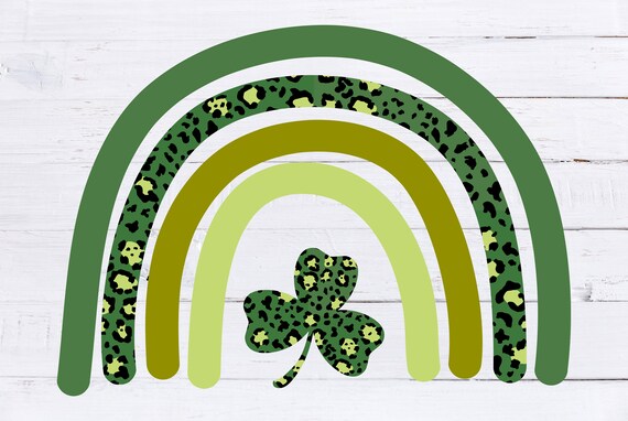 Rainbow Clover Png Abstract Clover Png St Patricks Day Png Hand Drawn ...