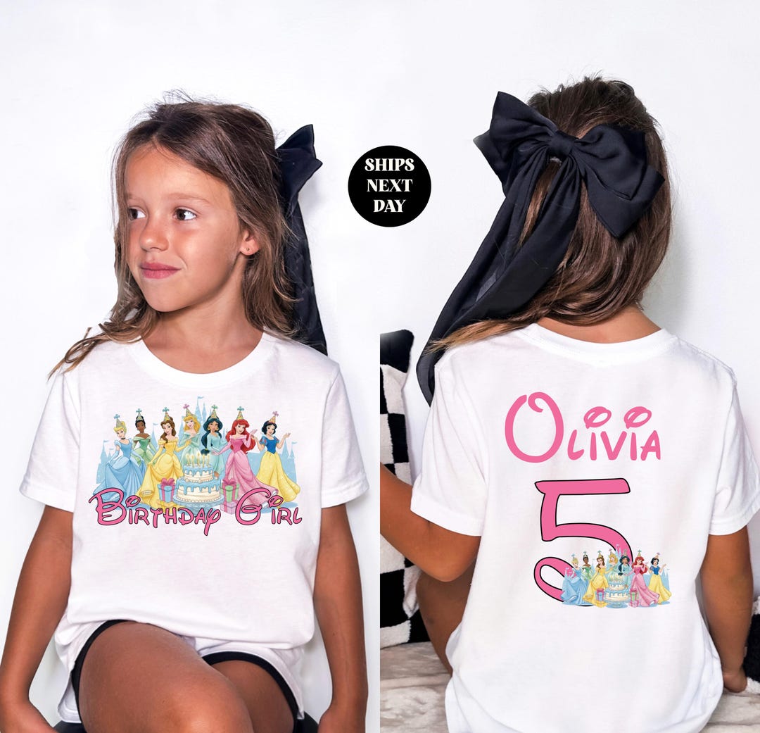 Birthday Princess Shirt, Disney Custom Birthday Girl T-shirt ...