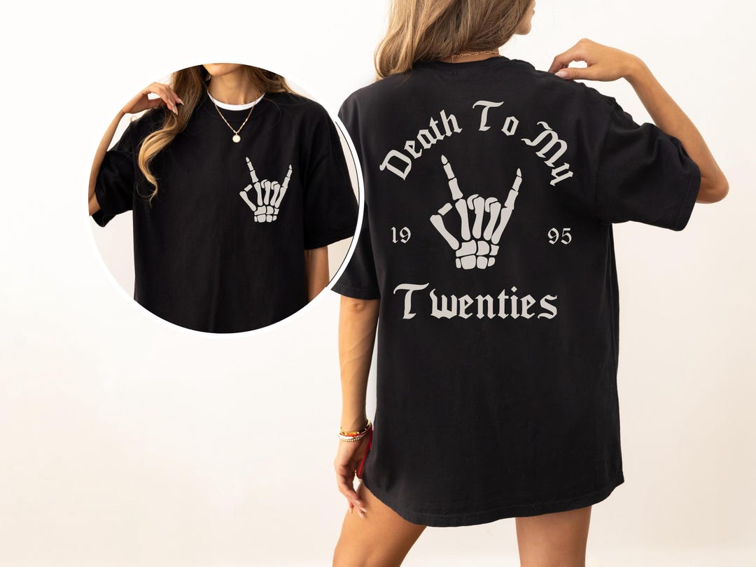 30th Birthday Halloween Shirt, Death to My Twenties Spooky Gothic Tee ...