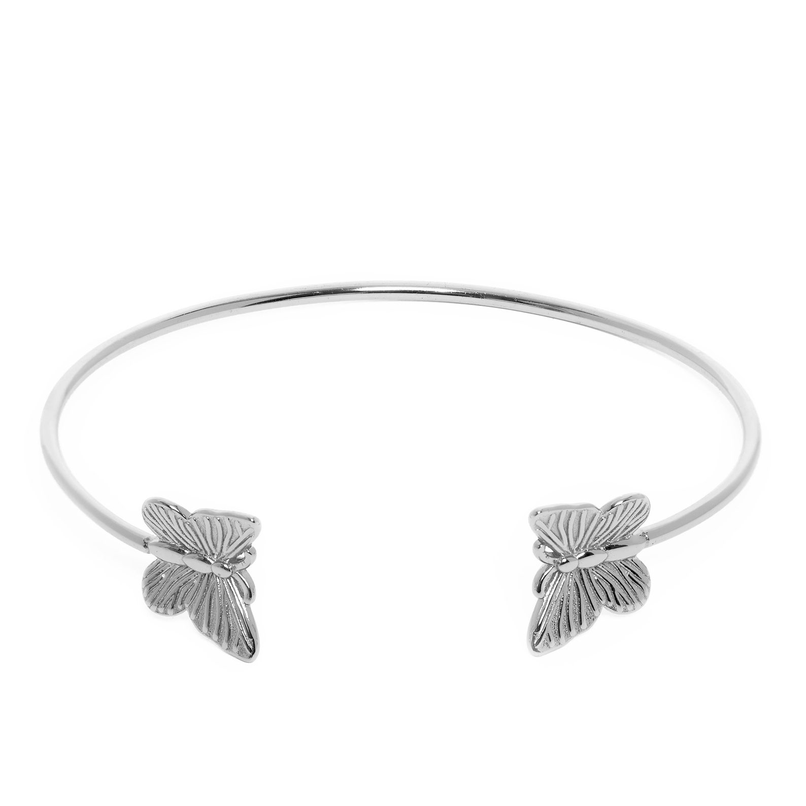 Womens Butterfly Bangle Bracelet 925 Sterling Silver 18ct Gold - Etsy
