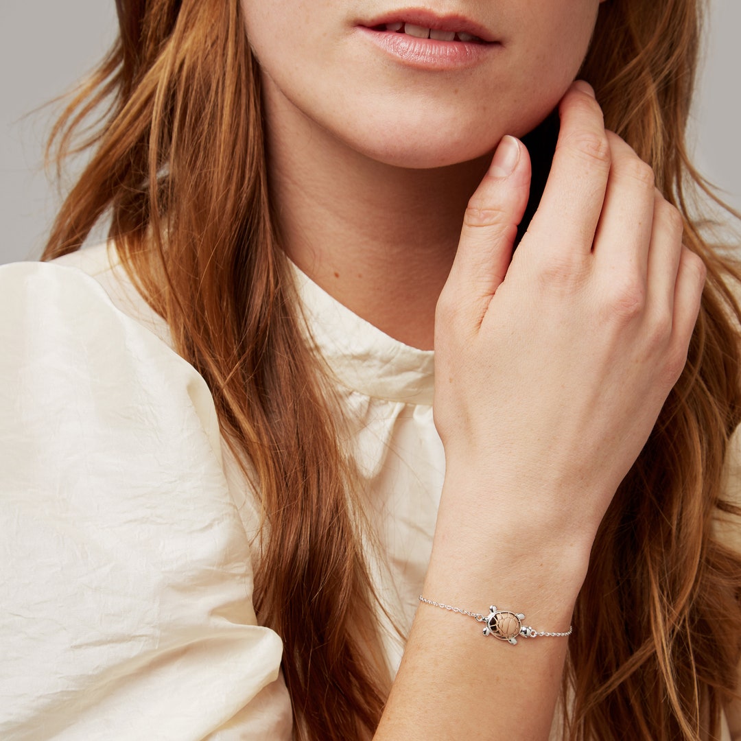 Turtle Adjustable Bracelet Charity Donation 925 Sterling Silver 18ct ...