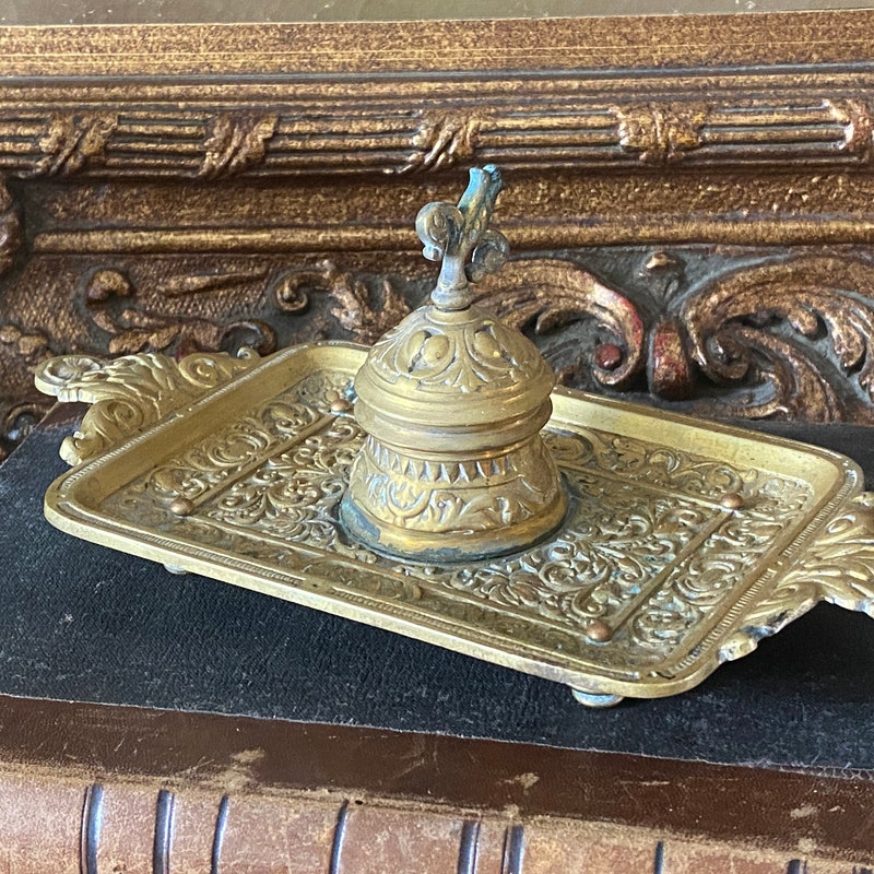 Brass Inkwells - Etsy