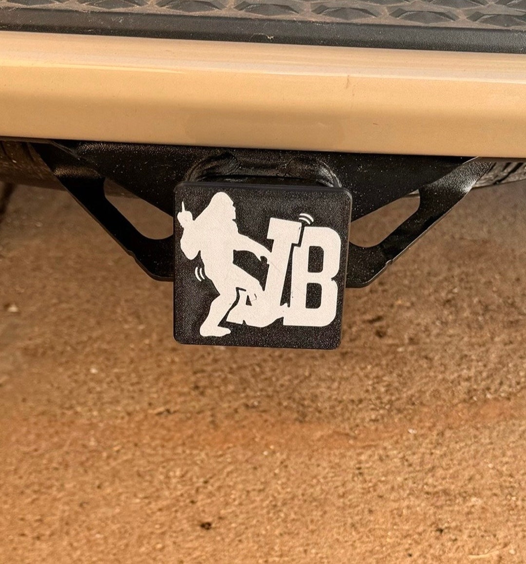Bigfoot / Sasquatch / Yeti Hitch Cover Sasquatch Middle Finger, F*ck ...