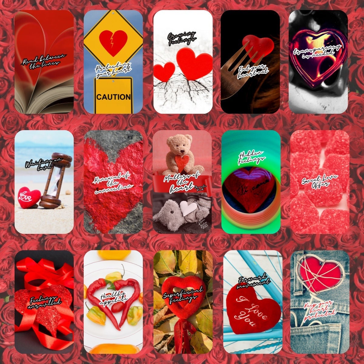 Love Oracle Deck 48 Cards Matters of the Heart - Etsy